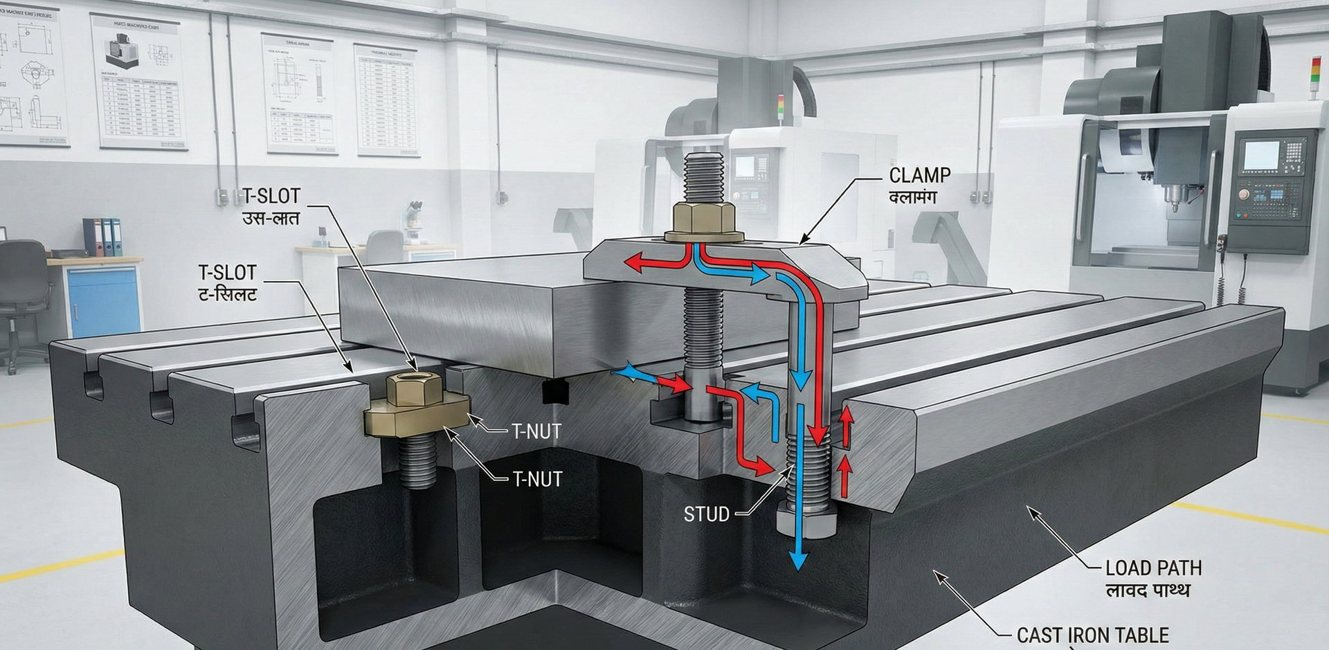 T-Slots, T-Bolts & T-Nuts Explained for CNC & VMC Tables – Madras ...